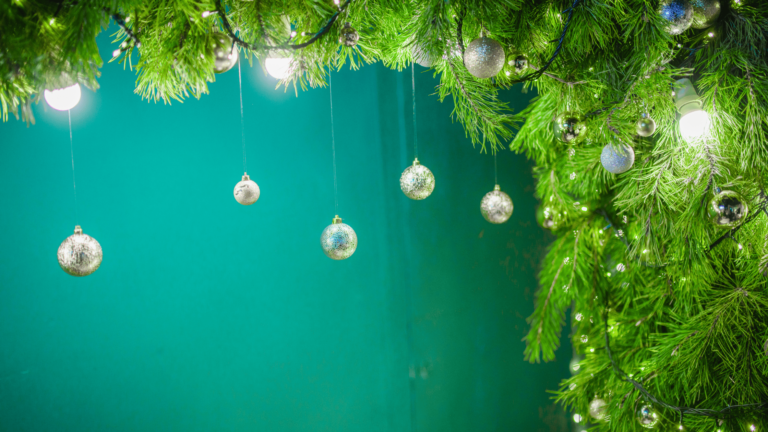 Decorate Your Doorway for Christmas: Tension Rod Garland Hack